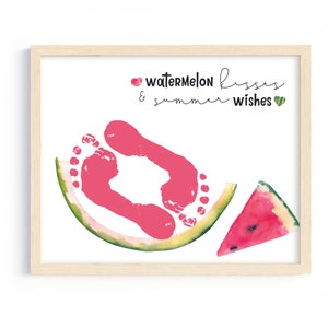 Summer Handprint Craft: Summer Watermelon Handprint Art, Summer ...