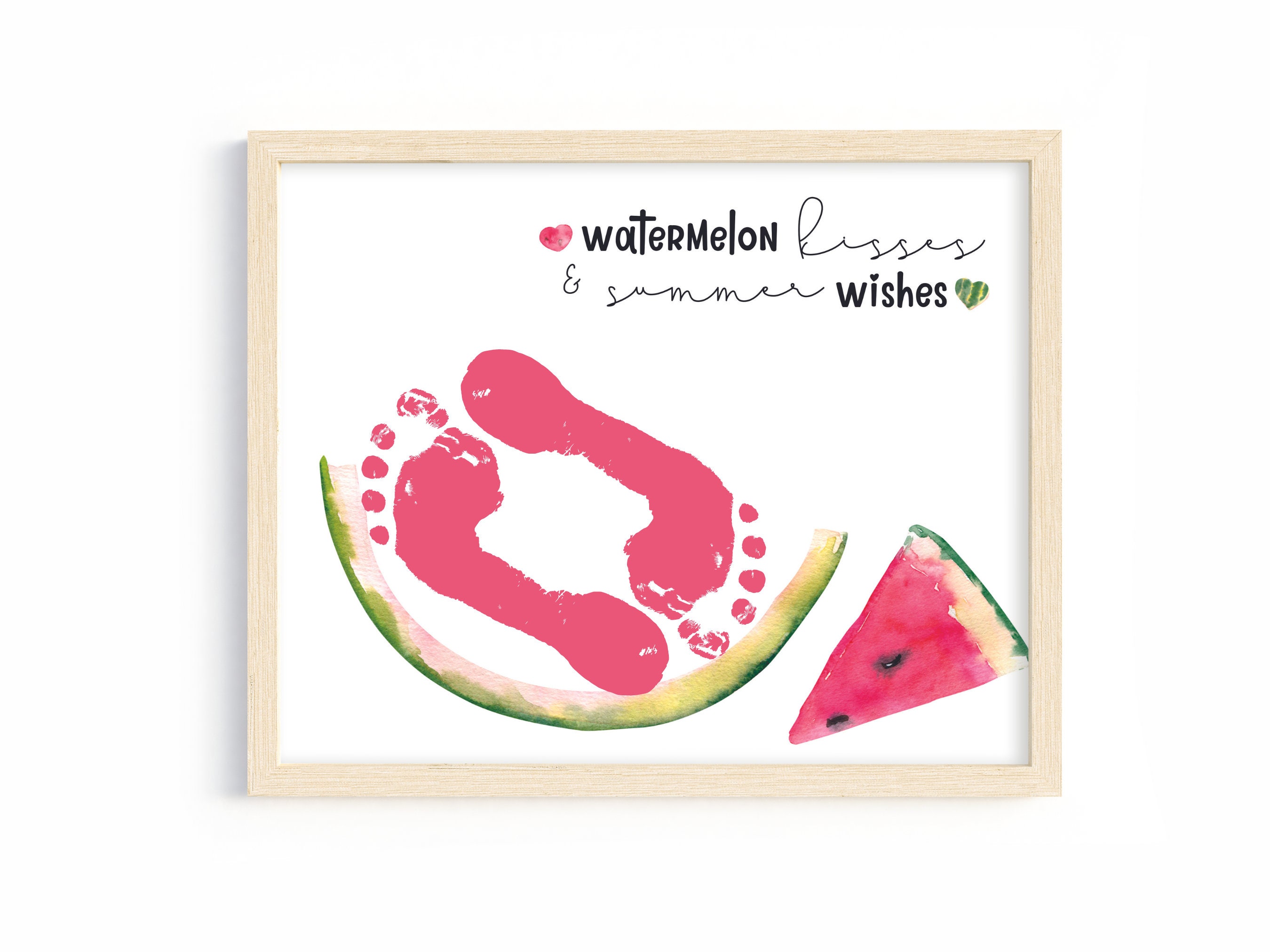 Summer Handprint Craft: Summer Watermelon Handprint Art - Etsy