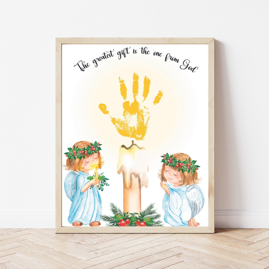Christmas Handprint, Christian Christmas Handprint Craft for Babies ...