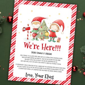 EDITABLE Elf Letter, Elf Arrival Letter, First Time Elf Arrival Letter ...