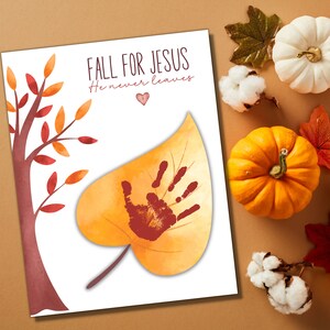 Fall for Jesus Preschool Bible Craft, Thanksgiving Handprint, Fall ...