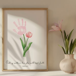 Mother's Day Handprint Printable, Christian Mother's Day Gift ...
