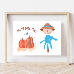 Fall Handprint Art, Handprint Footprint Art for Kids, DIY Craft for ...