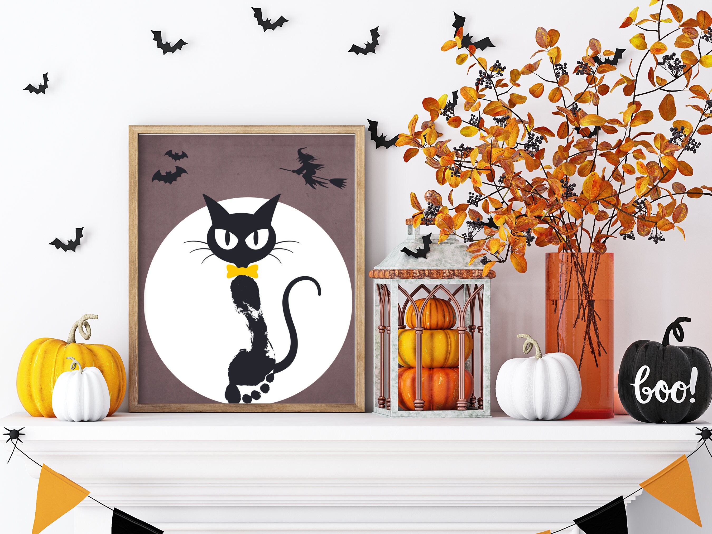 Black Cat Halloween Craft for Kids Fall Kids Art Craft - Etsy