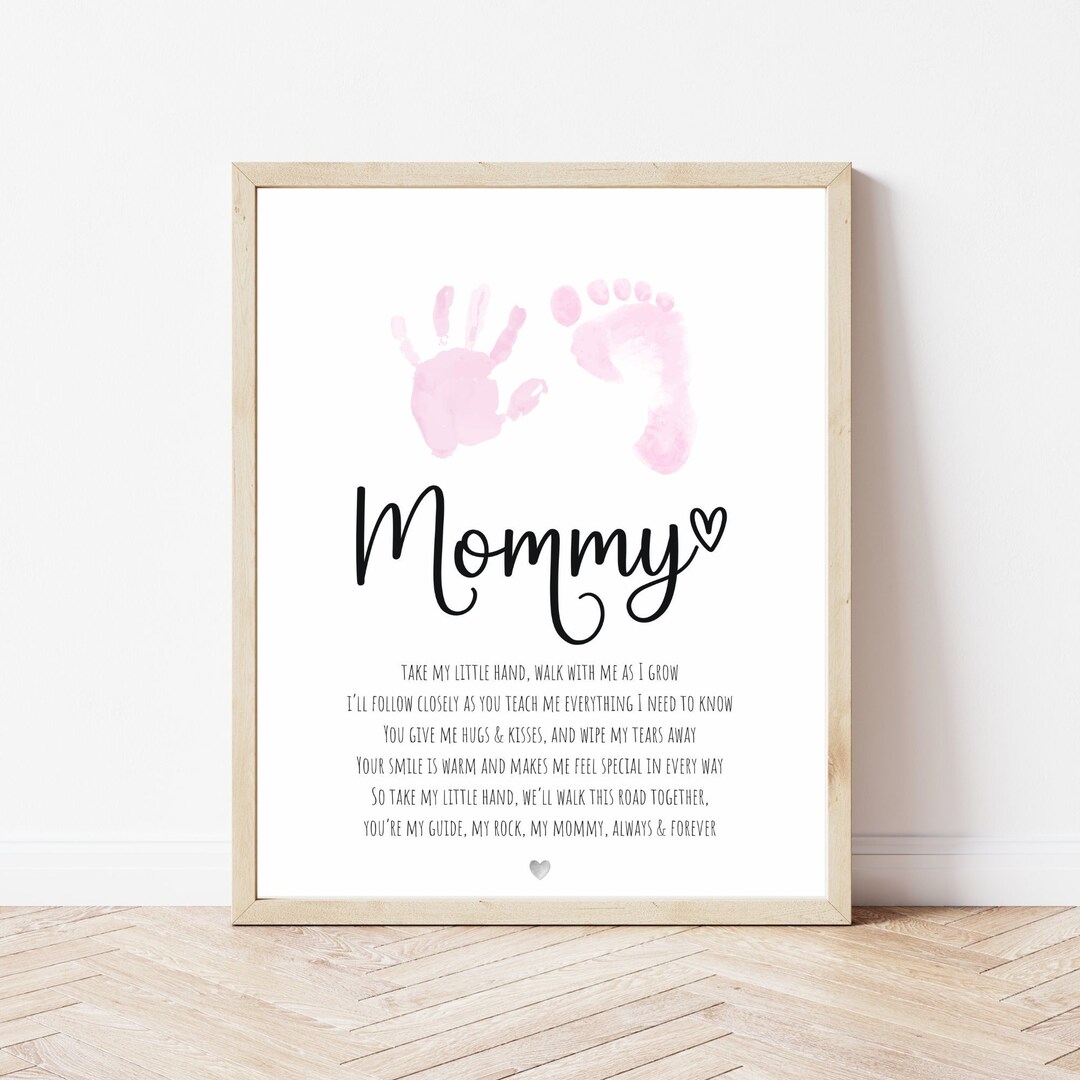 Mommy Handprint Poem, Mother's Day Handprint Art, Valentines Handprint ...