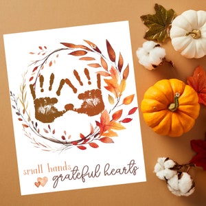 Thanksgiving Handprint, Fall Handprint Art, Thanksgiving Card From Kids ...