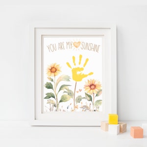 You Are My Sunshine, Handprint Art, Flower Handprint, Handprint Craft ...