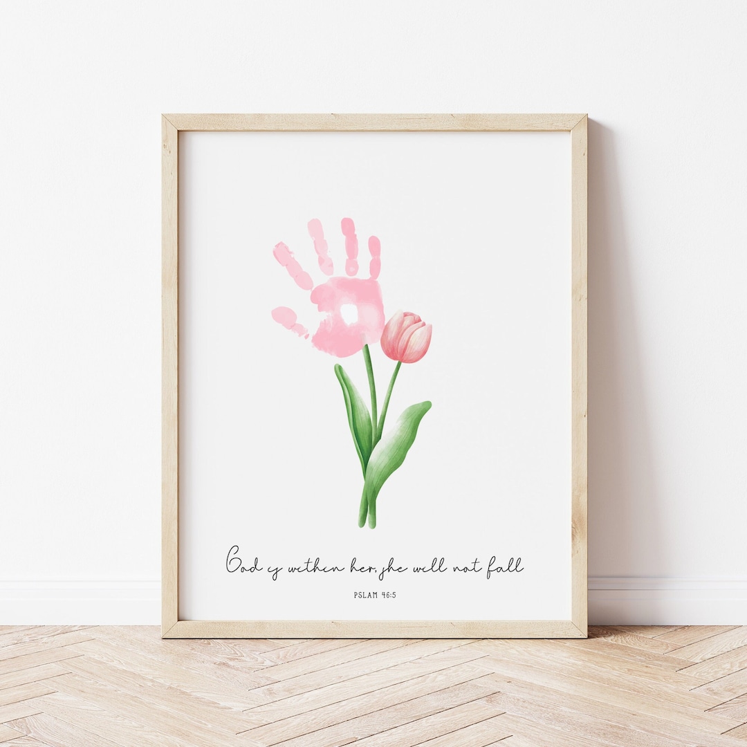 Mother's Day Handprint Printable, Christian Mother's Day Gift ...