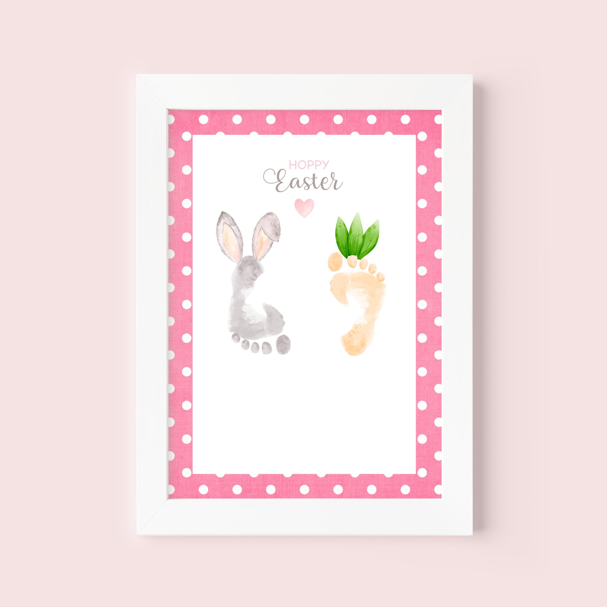 Easter Footprint Art, Bunny Footprint, Handprint Footprint Craft for ...