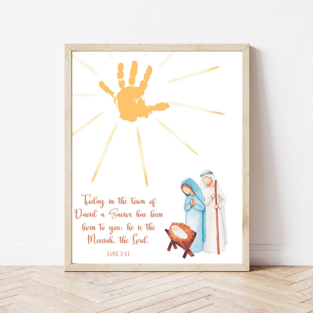 Nativity Scene Christmas Handprint, Christian Christmas Craft for ...