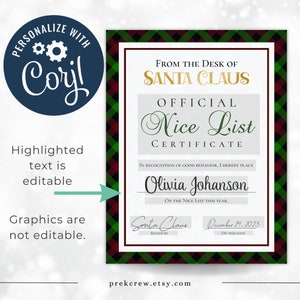 Santa Letters, Letter From Santa, Personalized Letter From Santa Claus ...