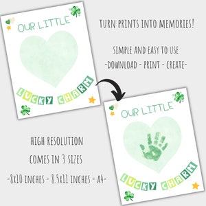 St Patricks Day Handprint Footprint Art, Footprint Craft, Handprint ...