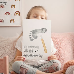 Building Memories Father's Day Handprint Art, Footprint Art, Fathers ...