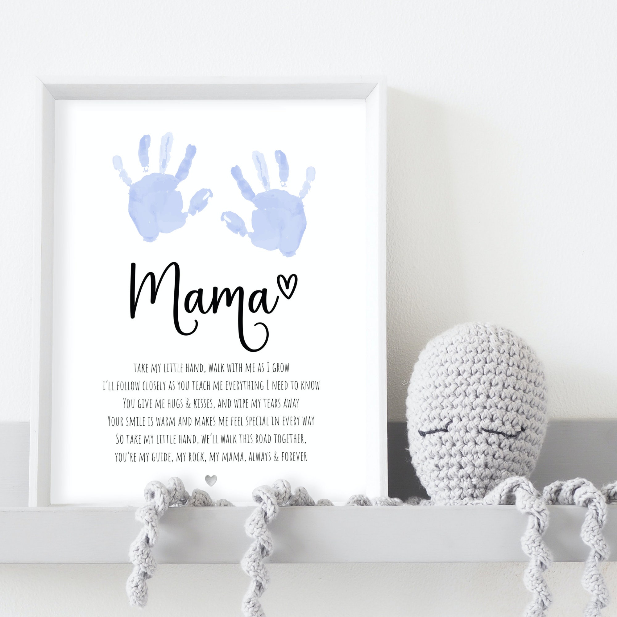 Mama Handprint Poem, Mother's Day Handprint Art, Valentines Handprint ...