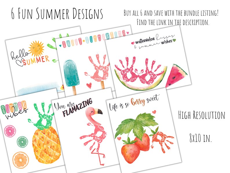 Summer Handprint Craft: Summer Watermelon Handprint Art - Etsy