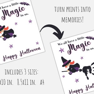 Halloween Handprint Art, Fall Handprint Craft for Kids, Printable ...