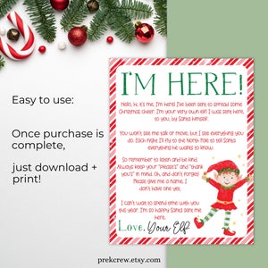 Elf Arrival Letter, First Time Elf Arrival Letter, Christmas Elf ...