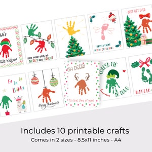 Christmas Handprint Art Bundle, Christmas Activities for Toddlers ...
