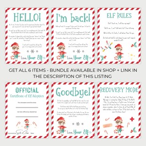Elf Return Letter, Christmas Elf Welcome Letter, Elf Arrival Letter ...