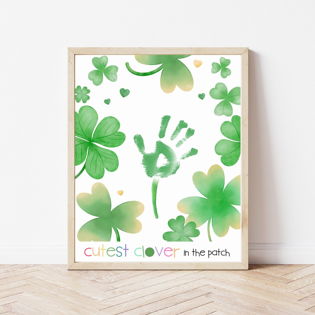 St Patricks Day Handprint Art, Handprint Craft for Baby Toddler Kids ...