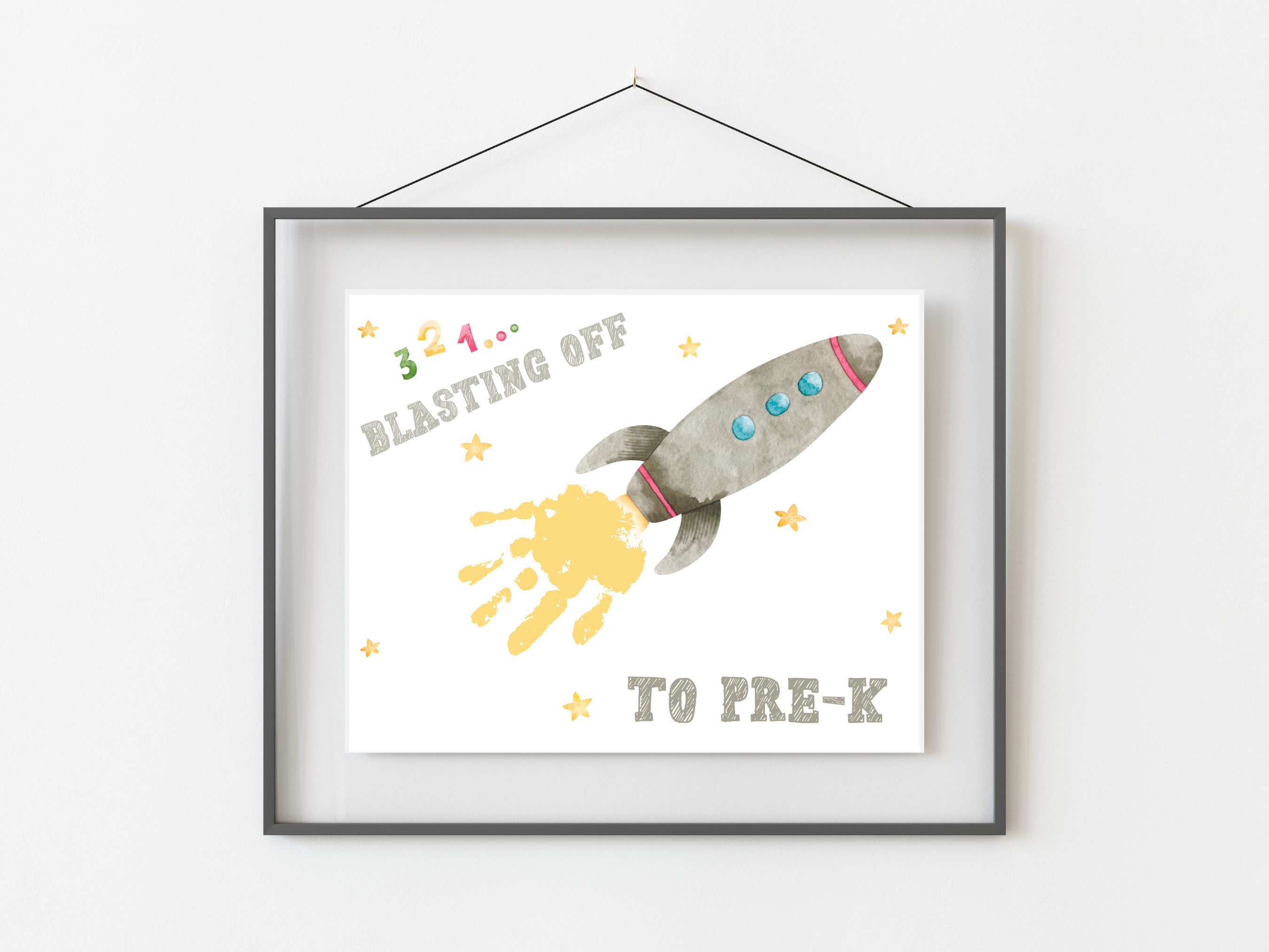 Kids Handprint Art First Day of Pre-k Handprint Keepsake - Etsy