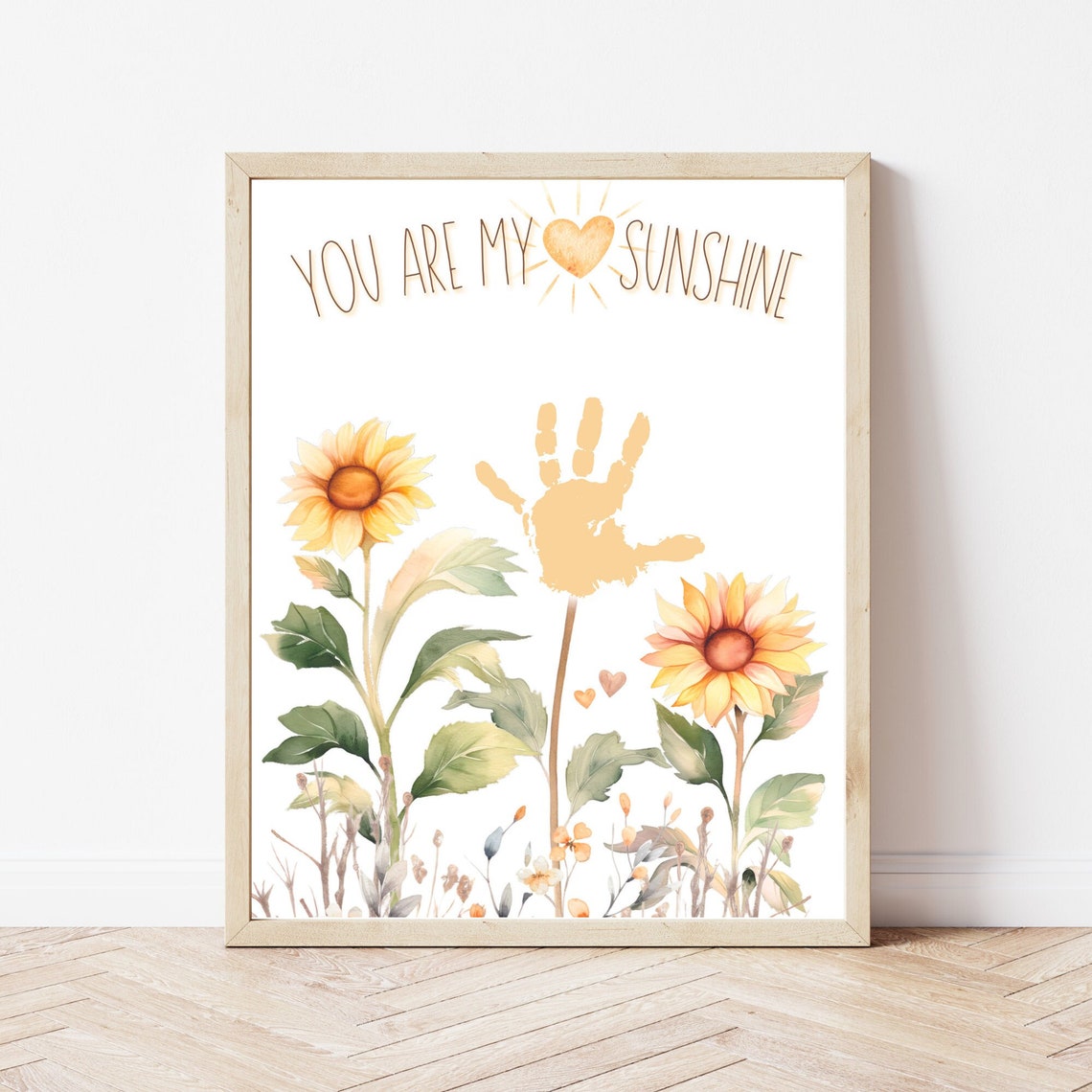 You Are My Sunshine Handprint Art Flower Handprint - Etsy