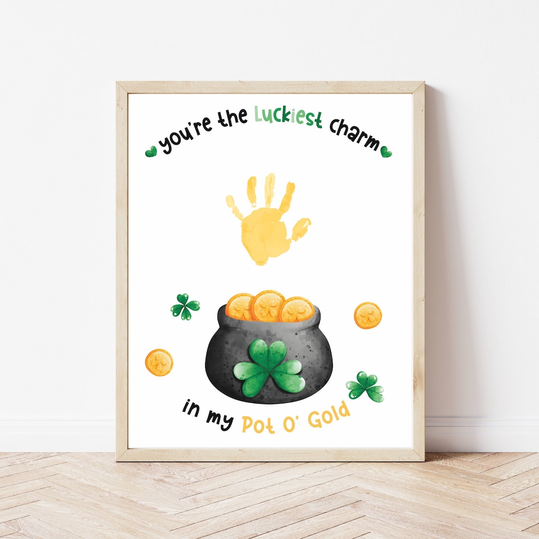 St Patricks Day Handprint Art, Handprint Footprint Craft, My First St ...