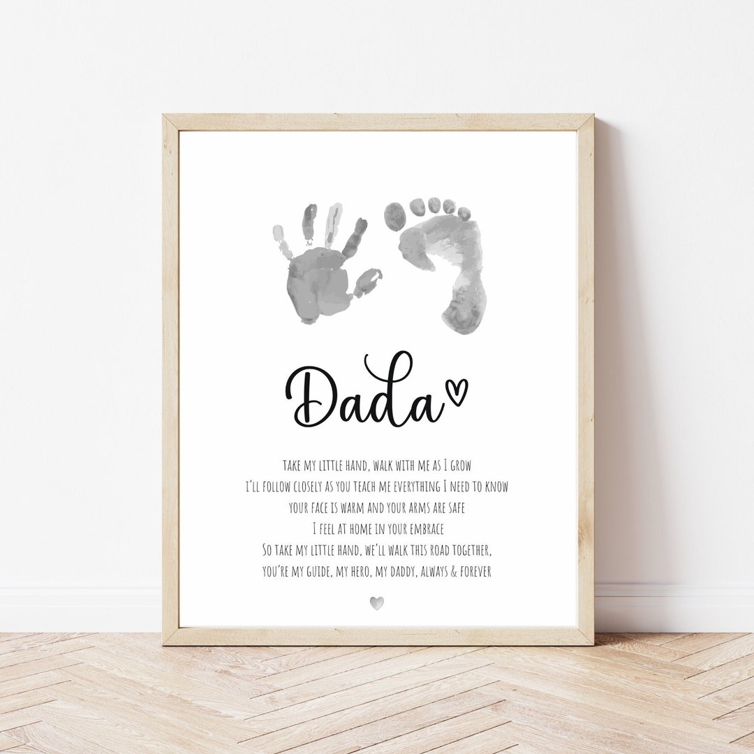 Dada Handprint Poem, Father's Day Handprint Art, Valentines Handprint ...
