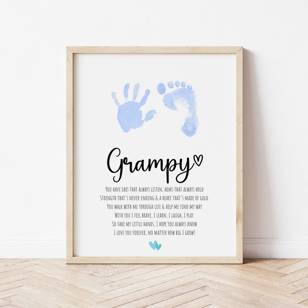 Grampy Handprint Poem, Father's Day Handprint Art, Valentines Handprint ...