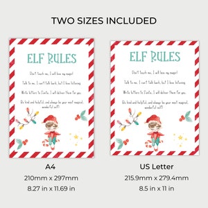 Christmas Elf Rules, Elf Arrival Letter, Kids Christmas Fun, Instant ...