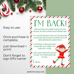 Elf Arrival Letter, Christmas Elf Welcome Letter, Elf Arrival Letter ...