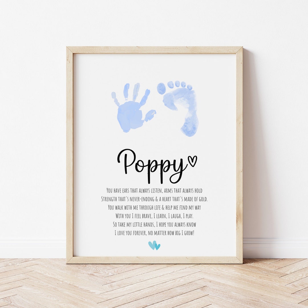 Poppy Handprint Poem, Father's Day Handprint Art, Valentines Handprint ...
