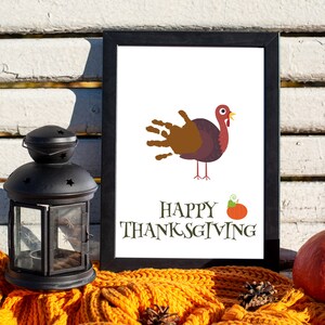 Thanksgiving Handprint, Fall Handprint Art, Thanksgiving Card From Kids ...