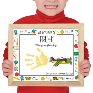 First Day of Pre K / Last Day of Pre K Handprint Art, Kids Handprint ...