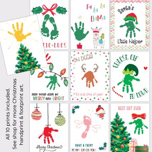 Christmas Handprint Art Bundle, Christmas Activities for Toddlers ...