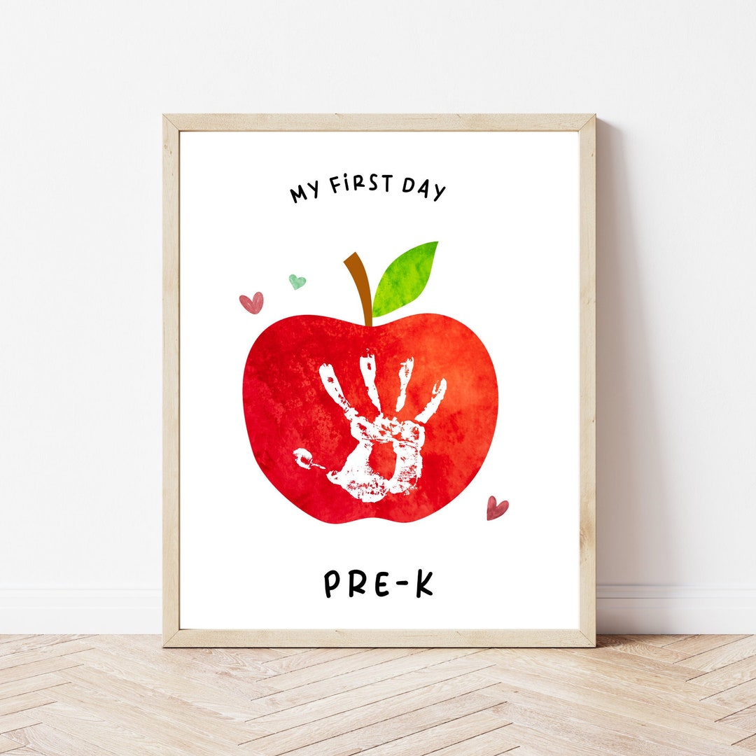 Pre-k Handprint Craft, First Day of Pre-k, Back to School Craft, Pre-k ...