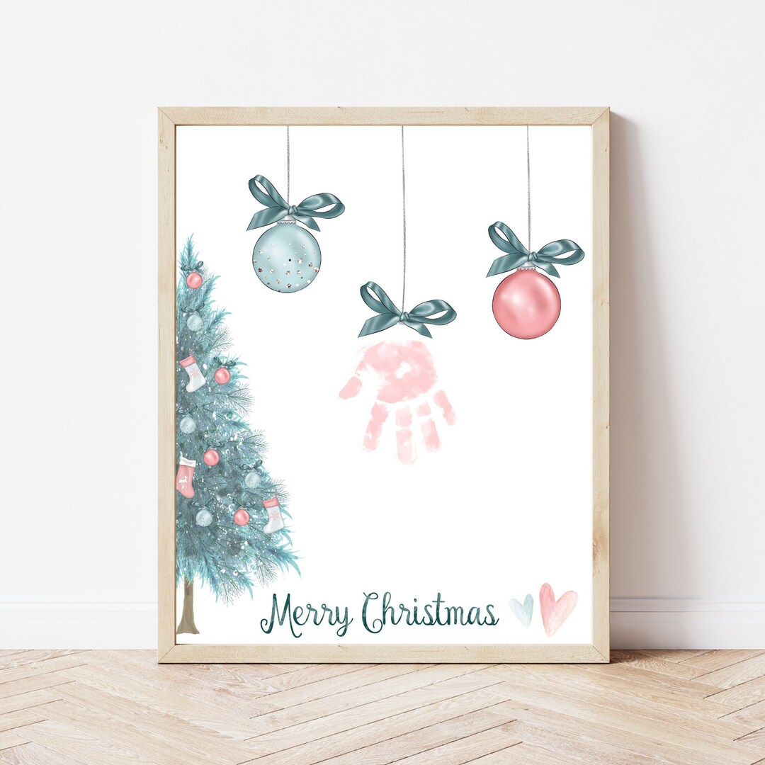 Christmas Ornament Handprint, Christmas Handprint, My First Christmas ...