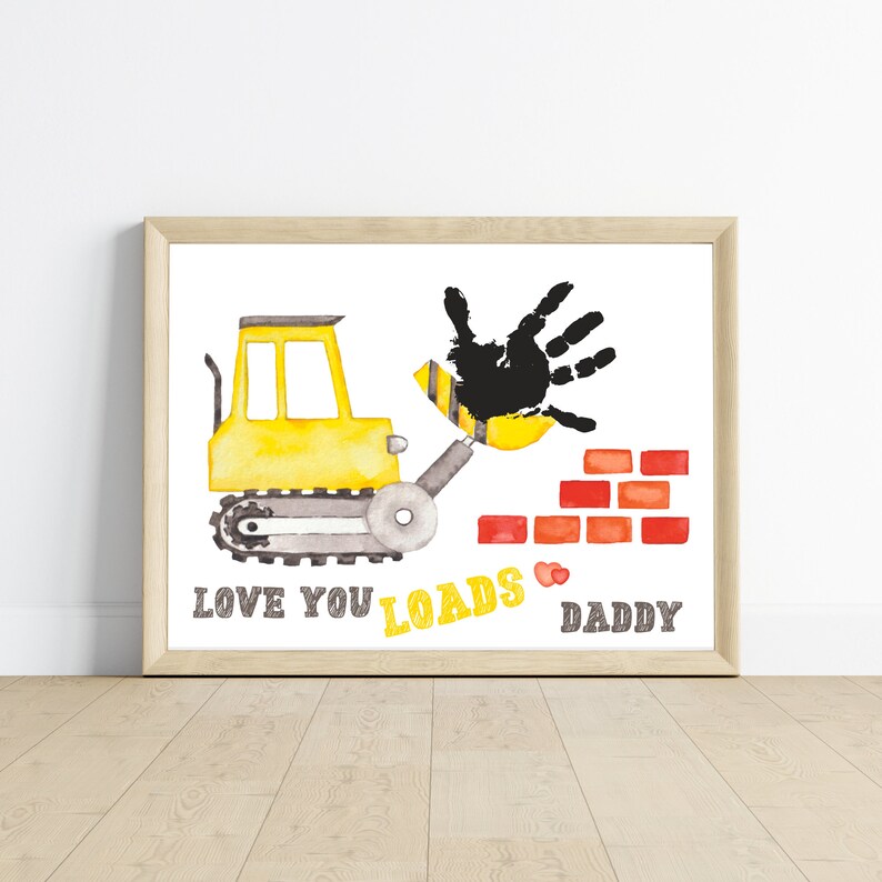 Father's Day Handprint, Daddy Handprint Craft, Father's Day Gift From ...