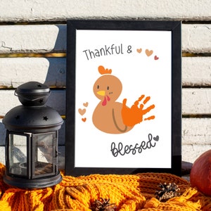 Turkey Handprint Art, Thanksgiving Handprint, Fall Handprint Art ...