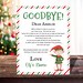EDITABLE Elf Goodbye Letter, Elf Letters, Elf Departure Letter, Elf ...