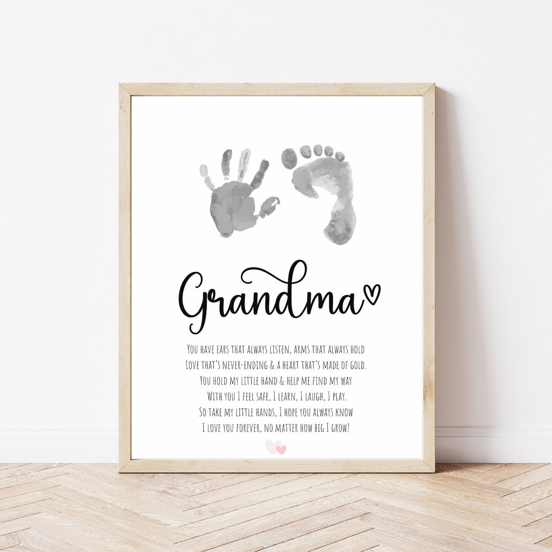 Grandma Handprint Poem, Mother's Day Handprint Art, Valentines ...