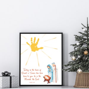 Nativity Scene Christmas Handprint, Christian Christmas Craft for ...