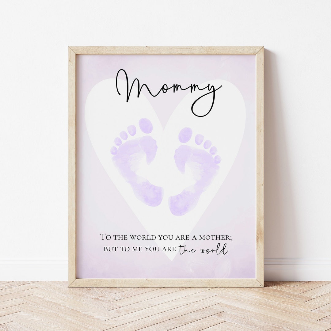 Mother's Day Handprint, Mom Handprint, Birthday Gift for Mom, Mothers ...