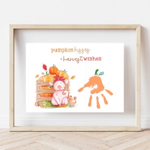 Fall Handprint Art, Handprint Footprint Art for Kids, DIY Craft for ...