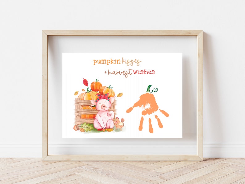 Fall Handprint Art, Handprint Footprint Art for Kids, DIY Craft for ...
