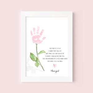 Flower Handprint Art, Valentine Handprint, Mothers Day Handprint ...