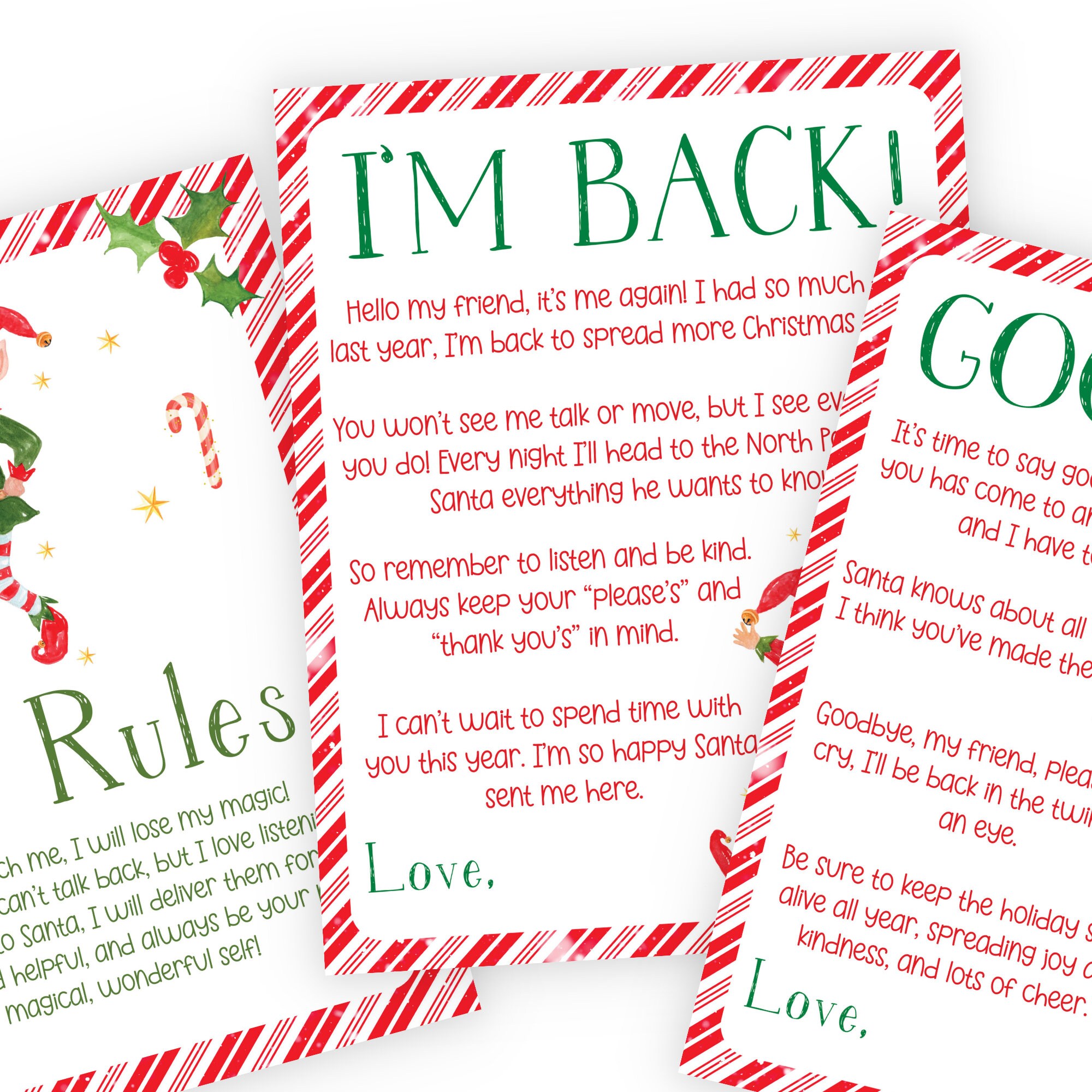 Elf Arrival Letter, Christmas Elf Welcome Letter, Elf Arrival Letter ...