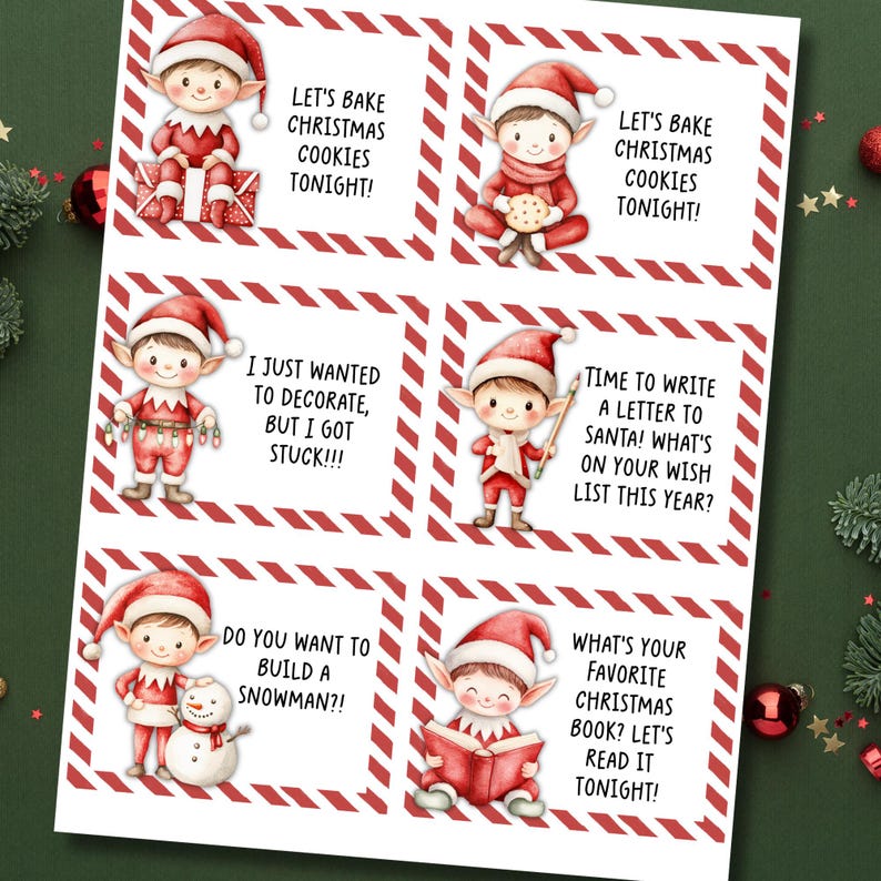 Editable Elf Notes: Printable Elf Notes, Funny Elf Notes, Christmas Elf ...