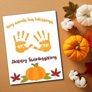 Thanksgiving Handprint, Fall Handprint Art, Thanksgiving Card From Kids ...