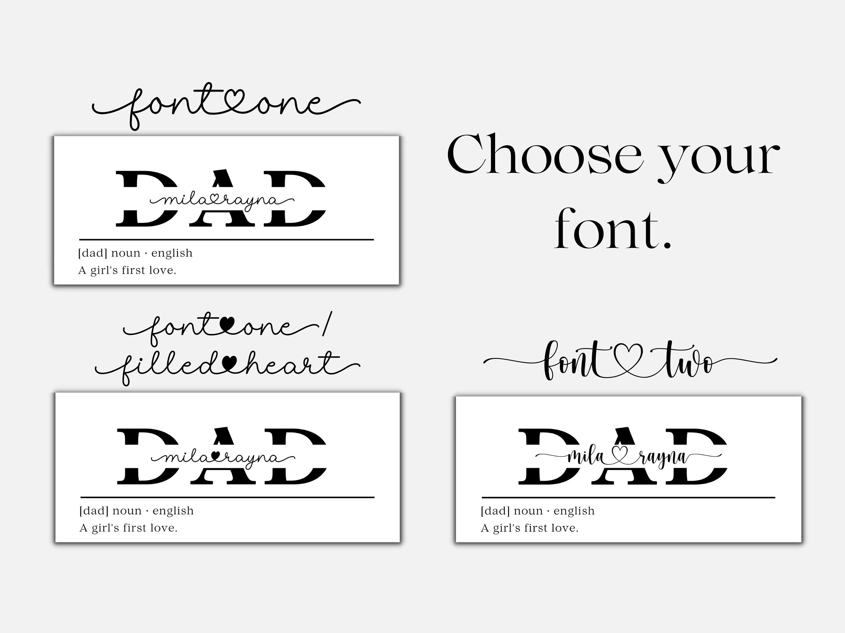 Personalized Handprint Art for Dad With Children's Names - Etsy